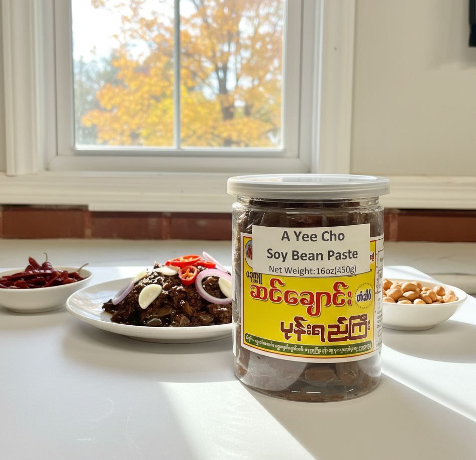 A Yee Cho Preserved Soy Bean Paste (ဆင် ချောင်း အသင့် စား ပုန်း ရည် က ...