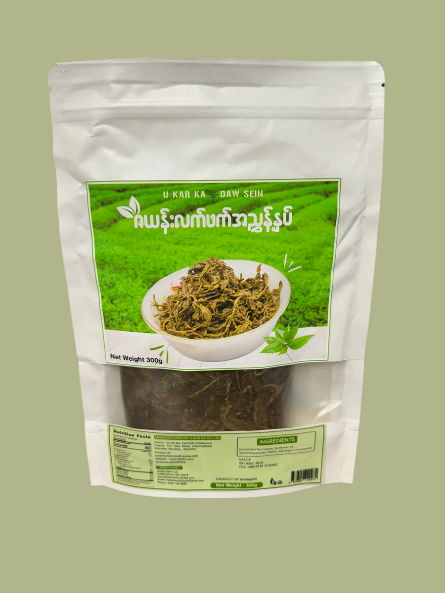 U Kar Ka Fermented Tea Leaves Dressing Non- Spicy (ဦး ကာ က လက် ဖက် ချိ ...