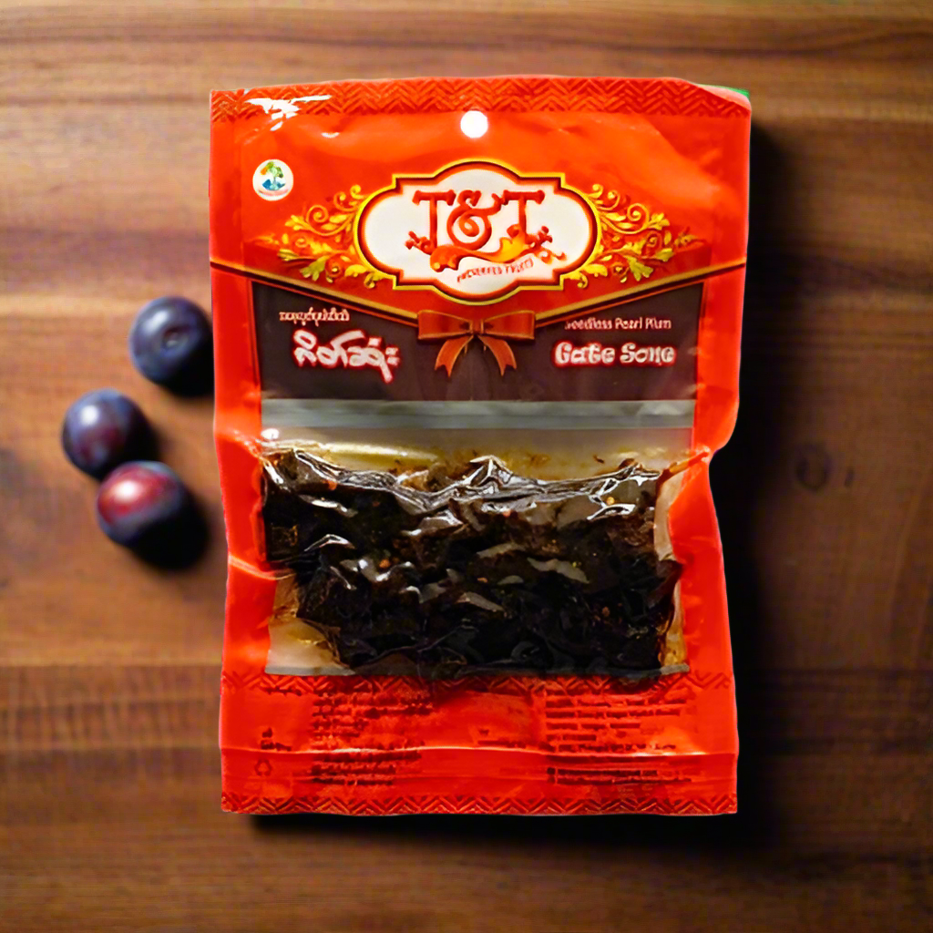 T & T Spicy Preserved Plum Gate Sone(ဂိတ် ဆုံး) – Myanmar Food USA