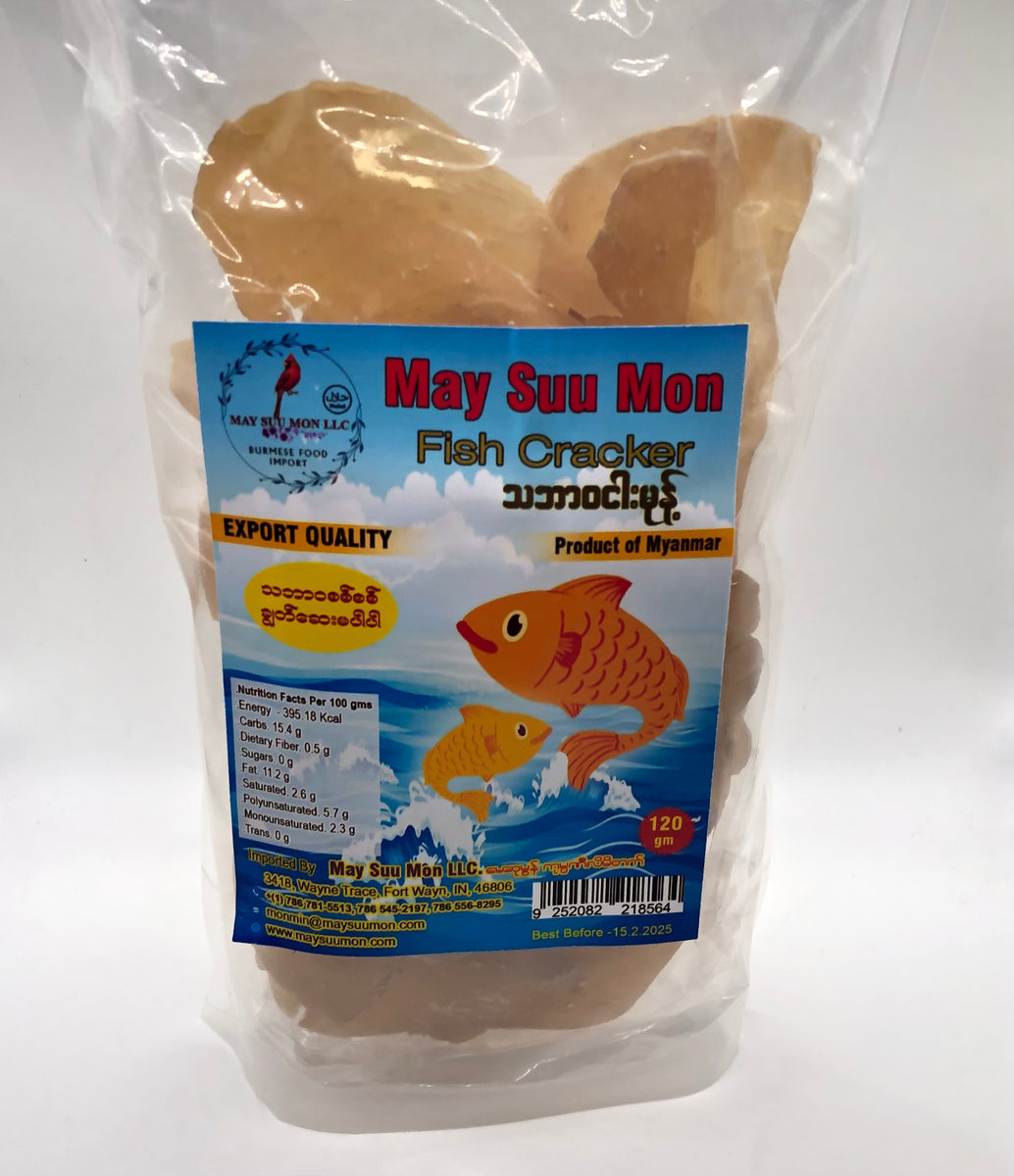 May Suu Mon Fish Cracker (မေ စု မွန် သဘာဝငါးမုန့်) – Myanmar Food USA