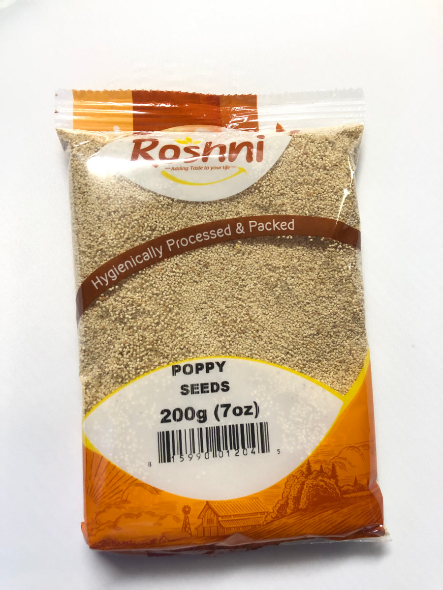 ROSHNI Poppy Seeds (ဘိန်း စေ့) 200 gm – Myanmar Food USA