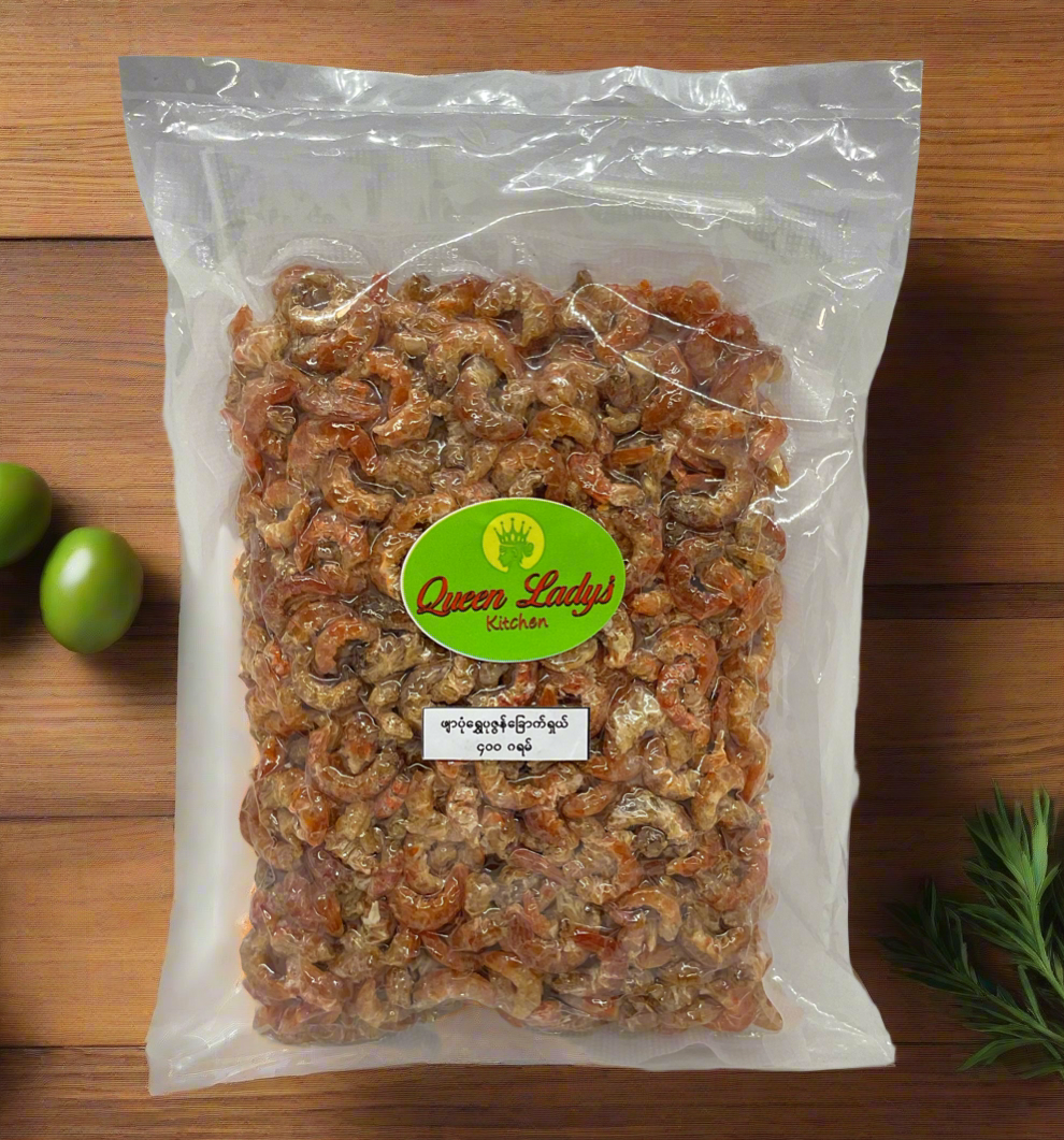 Queen Lady Myanmar Dried Shrimp Big Size(ဖျာပုံ ပုစွန်အချိုခြောက် အကော ...