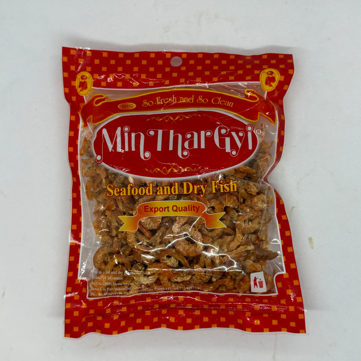 Min Thar Gyi Dried Shrimp(မင်းသားကြီးပုဇွန်ခြောက်)160 gm – Myanmar Food USA