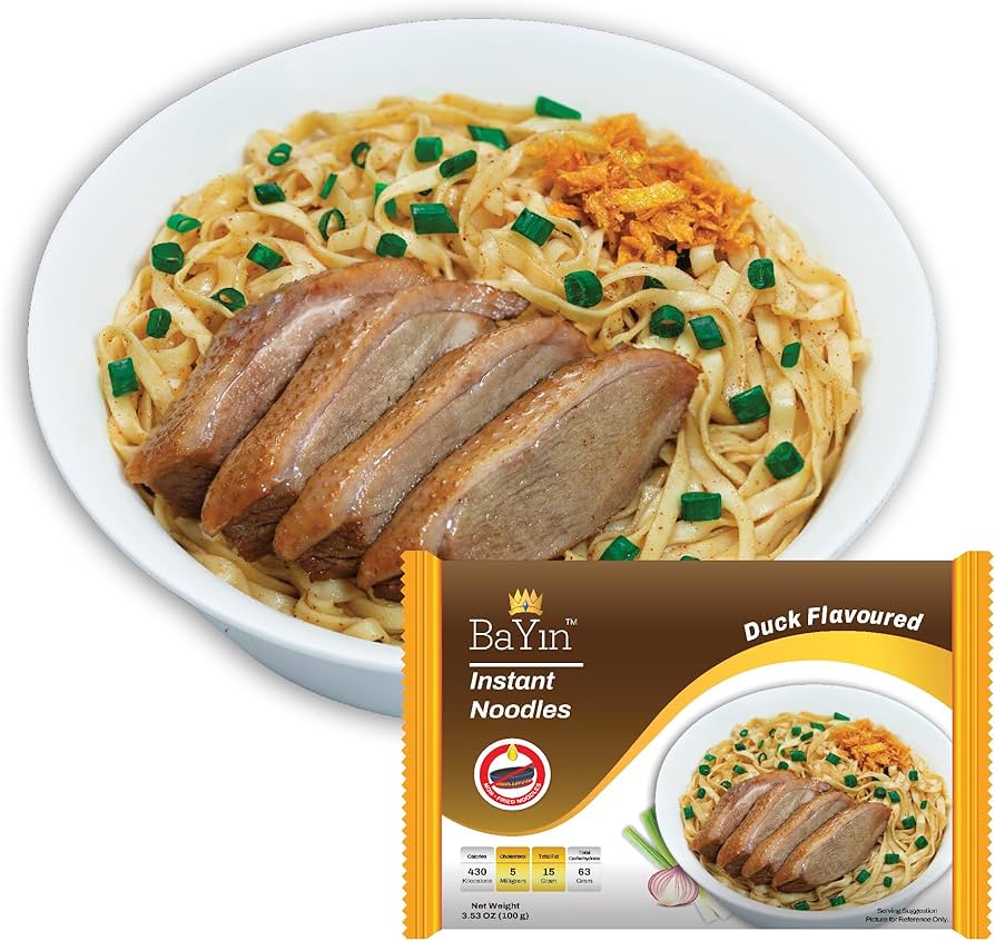 Ba Yin Duck Flavored Instant Noodle (ဘုရင် တံဆိပ်ဆီချက်ခေါက်ဆွဲ) 5 pks ...
