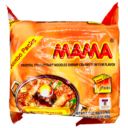 MAMA Instant Noodle Shrimp Creamy Tom Yum Flavor ( မား မား ပု ဇွန် အန ...