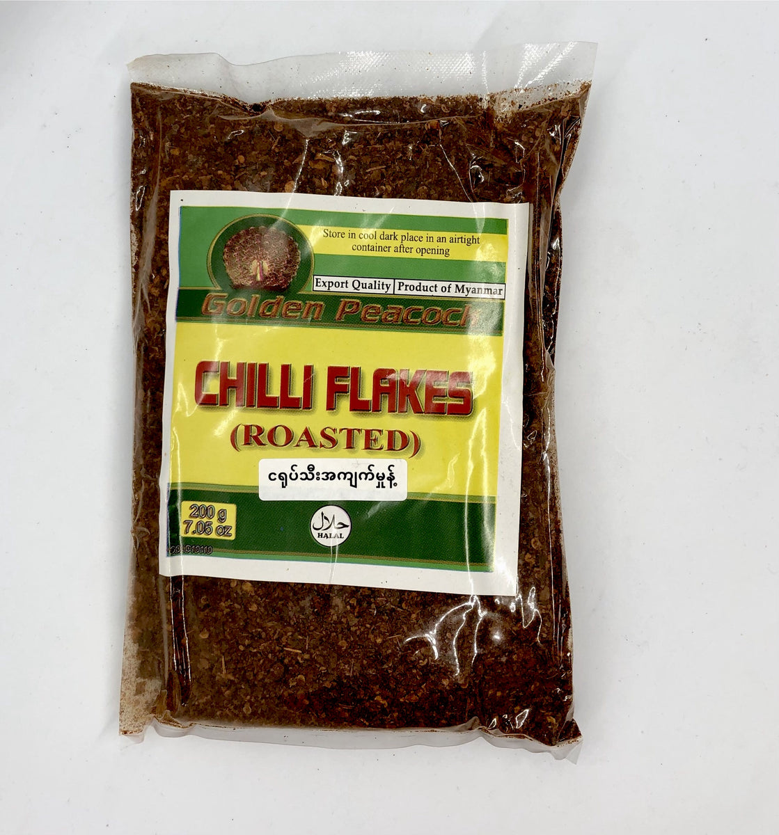 Golden Peacock Roasted Chili Powder (ရွှေ ဉ ဒေါင်း ငရုတ် သီး အ ကျက်/လ ...