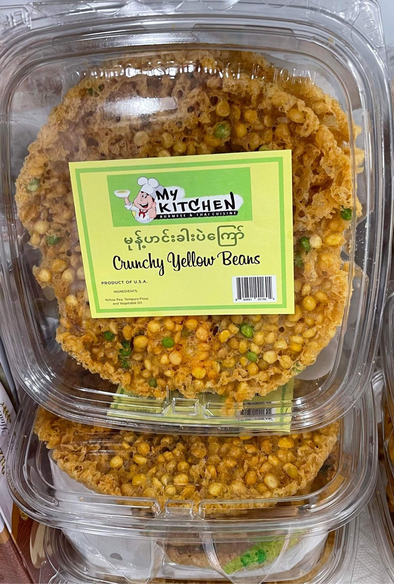 My Kitchen - Crunchy Yellow Beans Cracker (Pae Kyaw)(မုန့်ဟင်းခါးပဲကပ ...