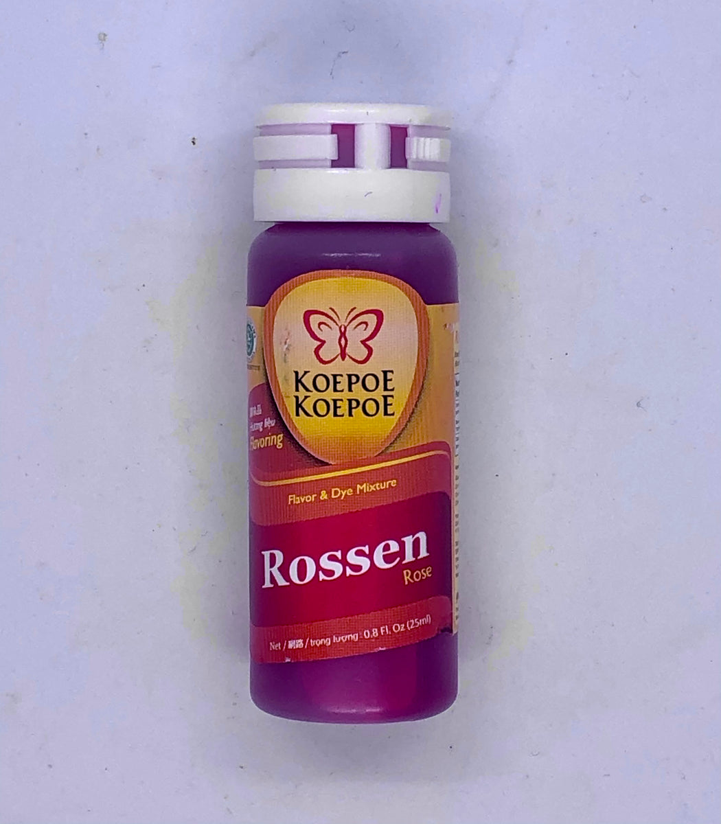 Kopoe Kopoe Rossen (Rose) flavouring (နှင်း ဆီ ရည်) – Myanmar Food USA